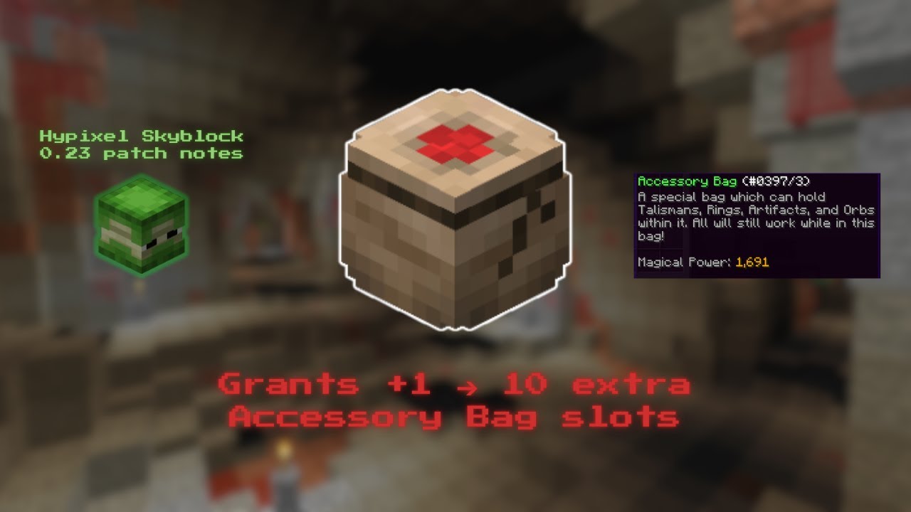 Accessory Bag slots for FREE??? and NEW SHARD!! (Hypixel Skyblock Guide ...