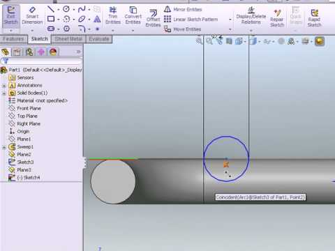 SolidWorks Tutorial - Curtain Hook - YouTube