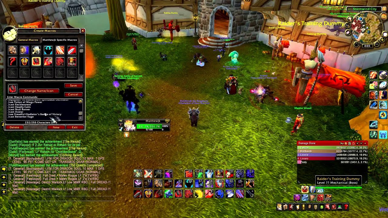 WARRIOR ONE SHOT MACRO!!! World of Warcraft - YouTube