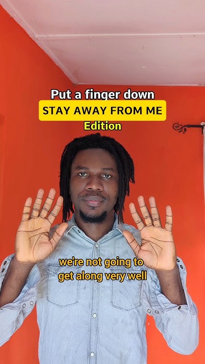 How many fingers did you drop in this put your finger down stay away from me edition? - YouTube