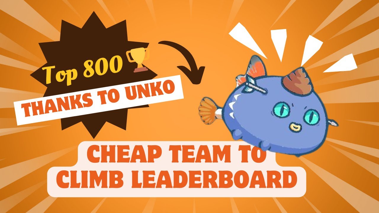 Axie Classic V2: 25$ dollars team in TOP 800 with UNKO! 💩 - YouTube