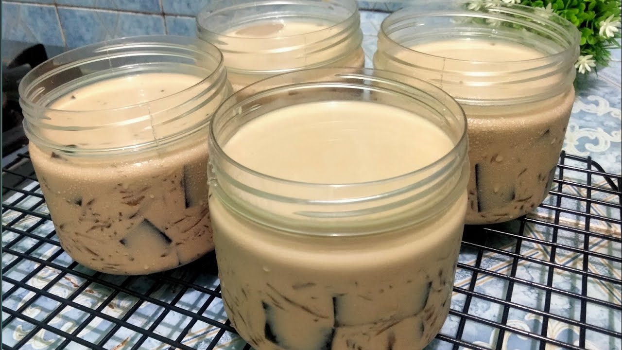 BUKA PUASA DENGAN MINUMAN YANG SEGAR //ES MOCCA COFFEE JELLY DRINK ...