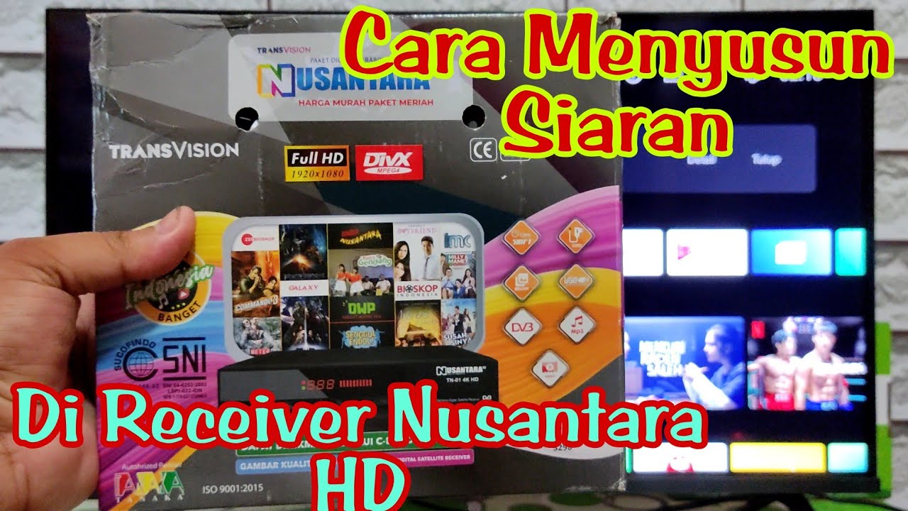 Cara Terbaru Menyusun Siaran Di Receiver Transvision Nusantara HD - YouTube