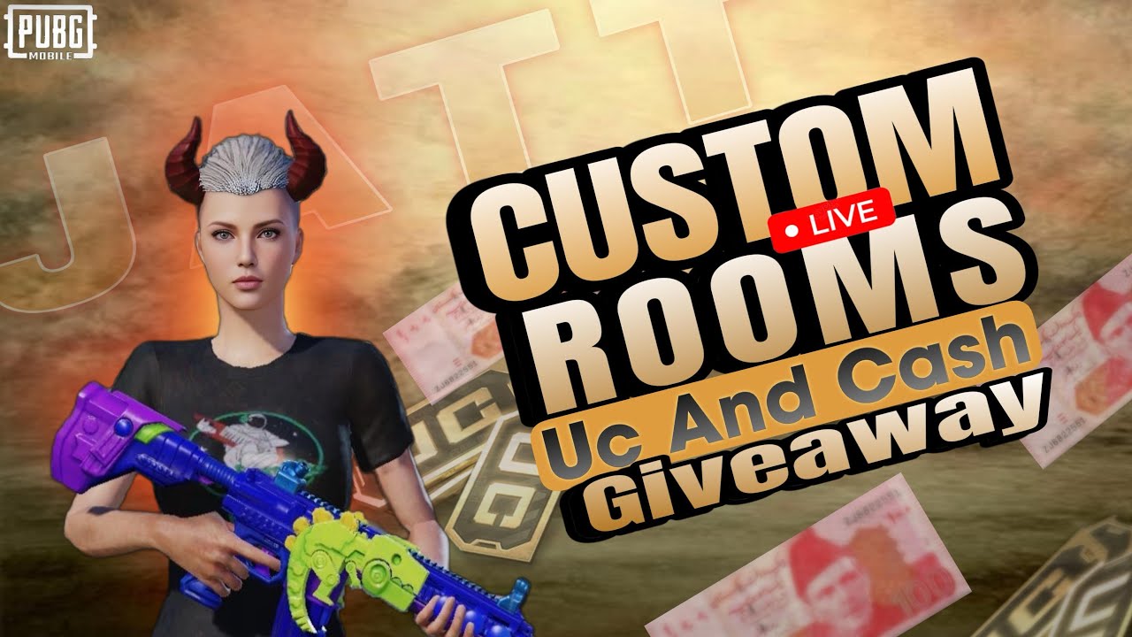 UC TY CASH GIVEAWAY HO RYA AJO SARY CUSTOM ROOM | A1 JATT IS LIVE |ROAD ...