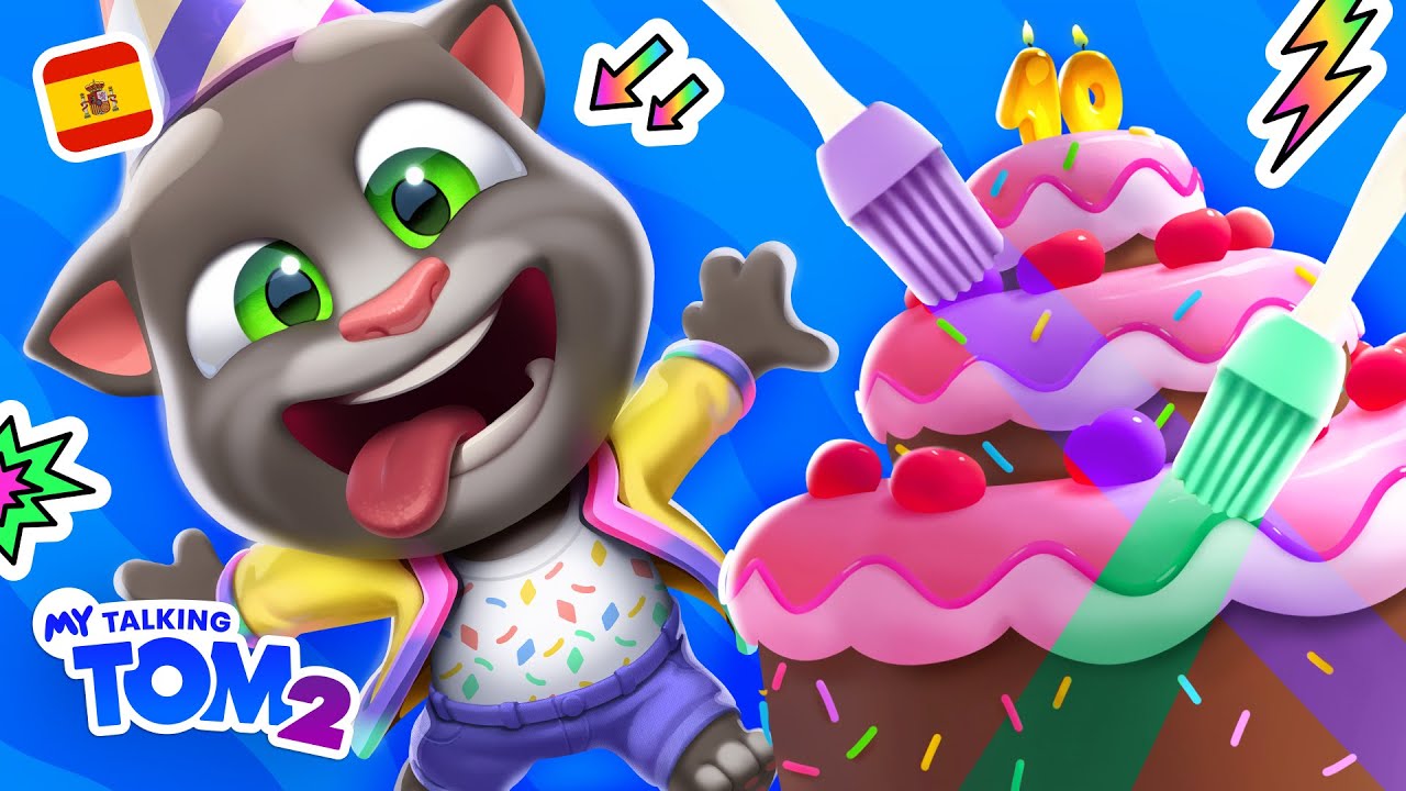 Preparativos de cumpleaños de último minuto 😱🎂🎉 NUEVA jugabilidad de Mi Talking Tom 2 - YouTube