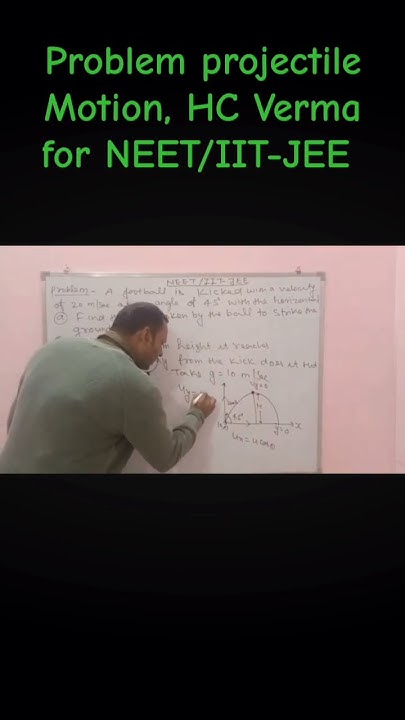 Projectile Motion, problem of HC Verma for NEET/IIT-JEE #maths #chemistry #physics #neet #jee # ...