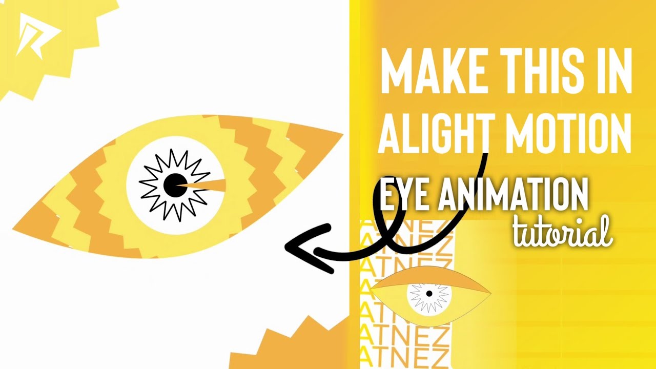 MOTION GRAPHICS Tutorial on ALIGHT MOTION [mograph] eye shape, RATNEZ ...