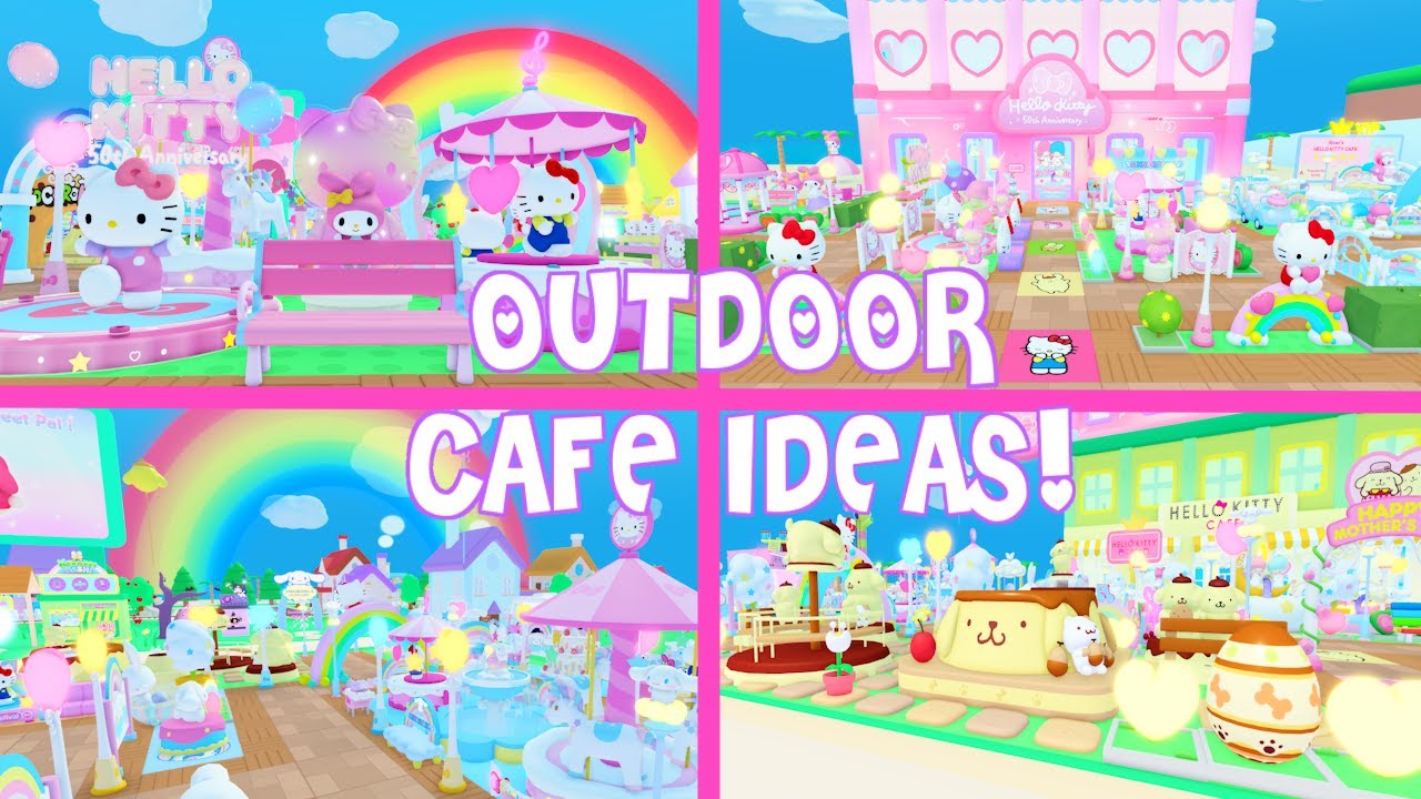 Outdoor Cafe Ideas | Roblox My Hello Kitty Cafe Tours | Riivv3r - YouTube