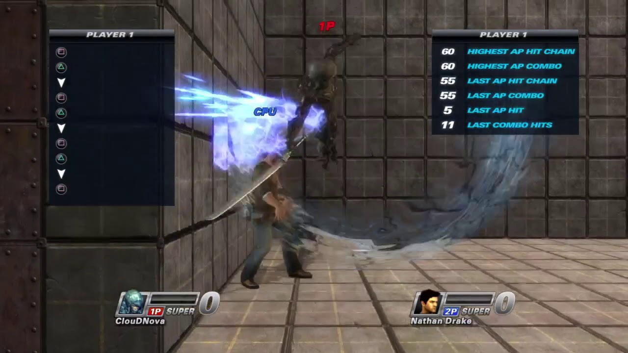 PSASBR 1.12 - Raiden corner loop crouch cancel Combo (with inputs ...