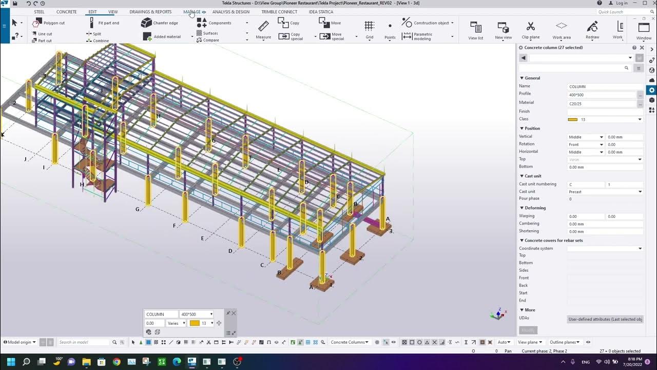 Do Structural Design Of Steel Structures In Tekla, 09/14/2023