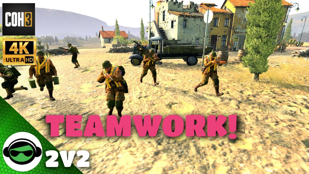 Company of Heroes 3 - Nice Teamwork - 2vs2 Multiplayer - No Commentary - YouTube