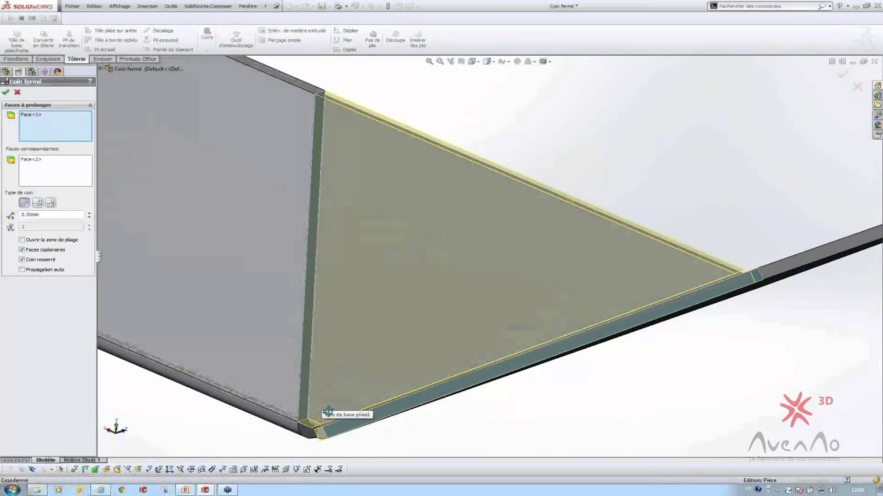 Solidworks Les Outils De Tôlerie A S3d Youtube