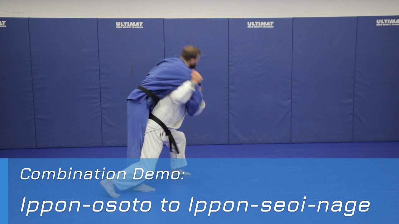 Ippon-osoto to Ippon-seoi-nage - Combination Demo - YouTube