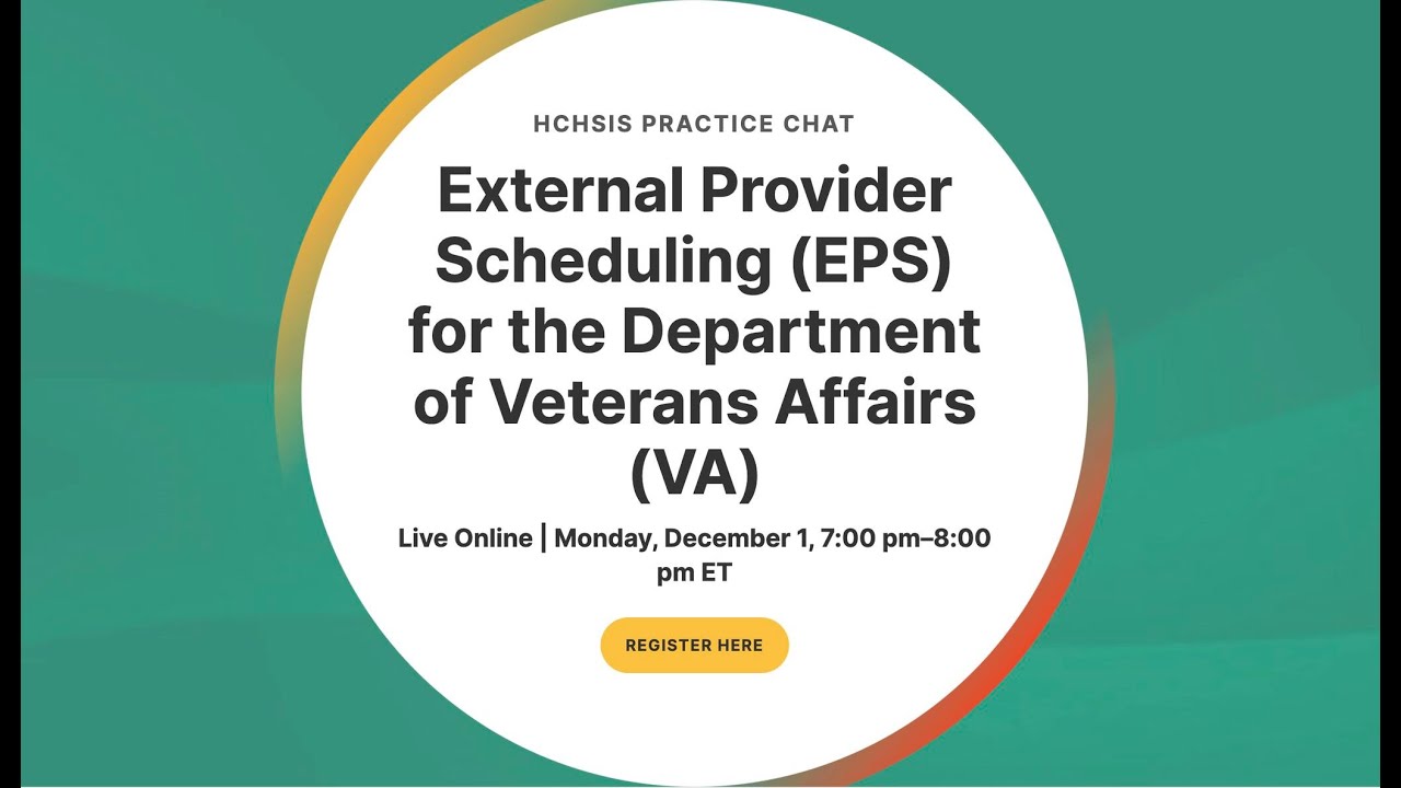 External Provider Scheduling (EPS) for the Department of Veterans ...