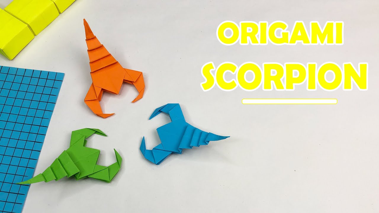 How to Make an Origami Paper Scorpion | Cute and Easy DIY Craft ...