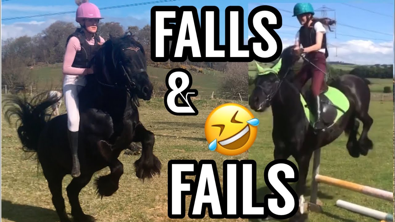 HORSE FALLS AND FAILS (EMBARASSING)|TheFellPony - YouTube