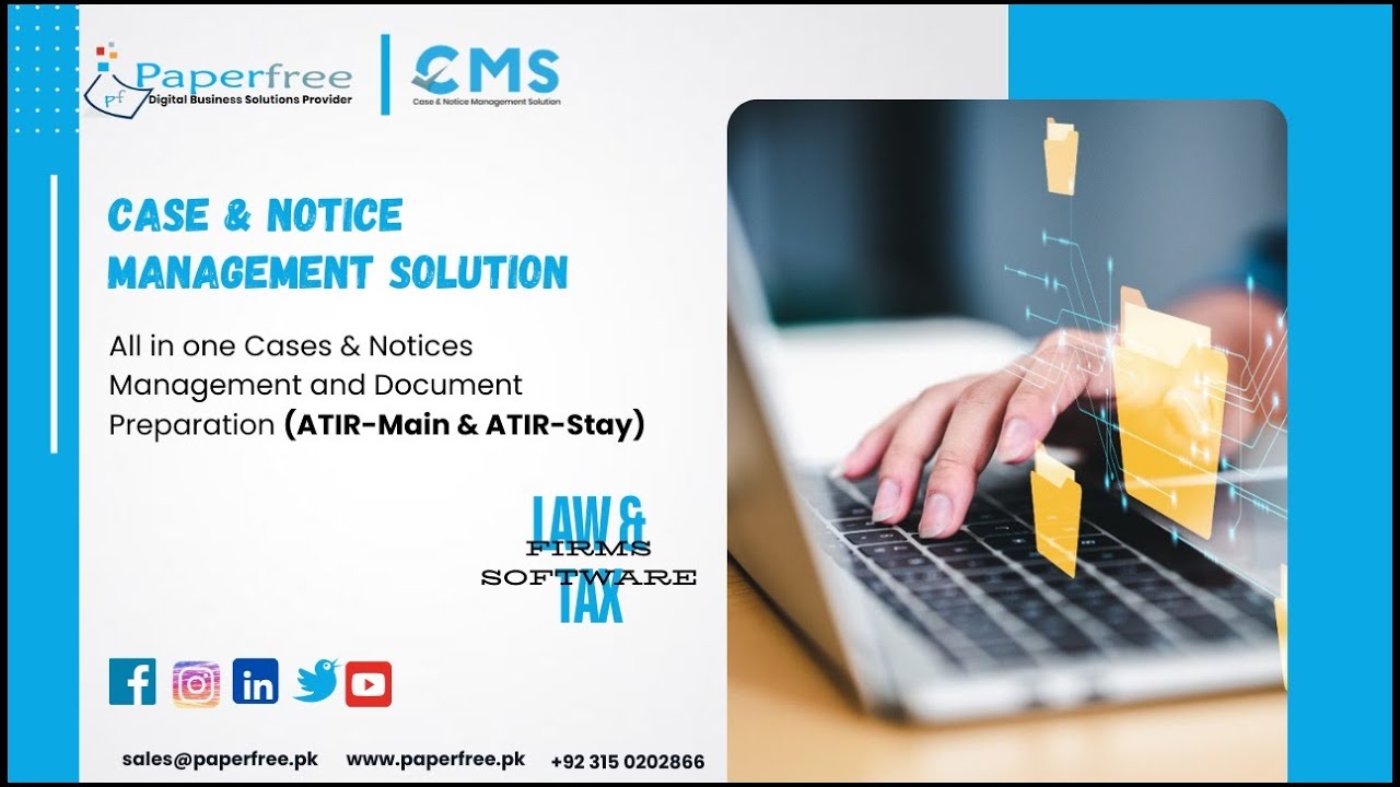 Case & Notice Management System By Paperfree.pk | Law Firm | Legal Case ...
