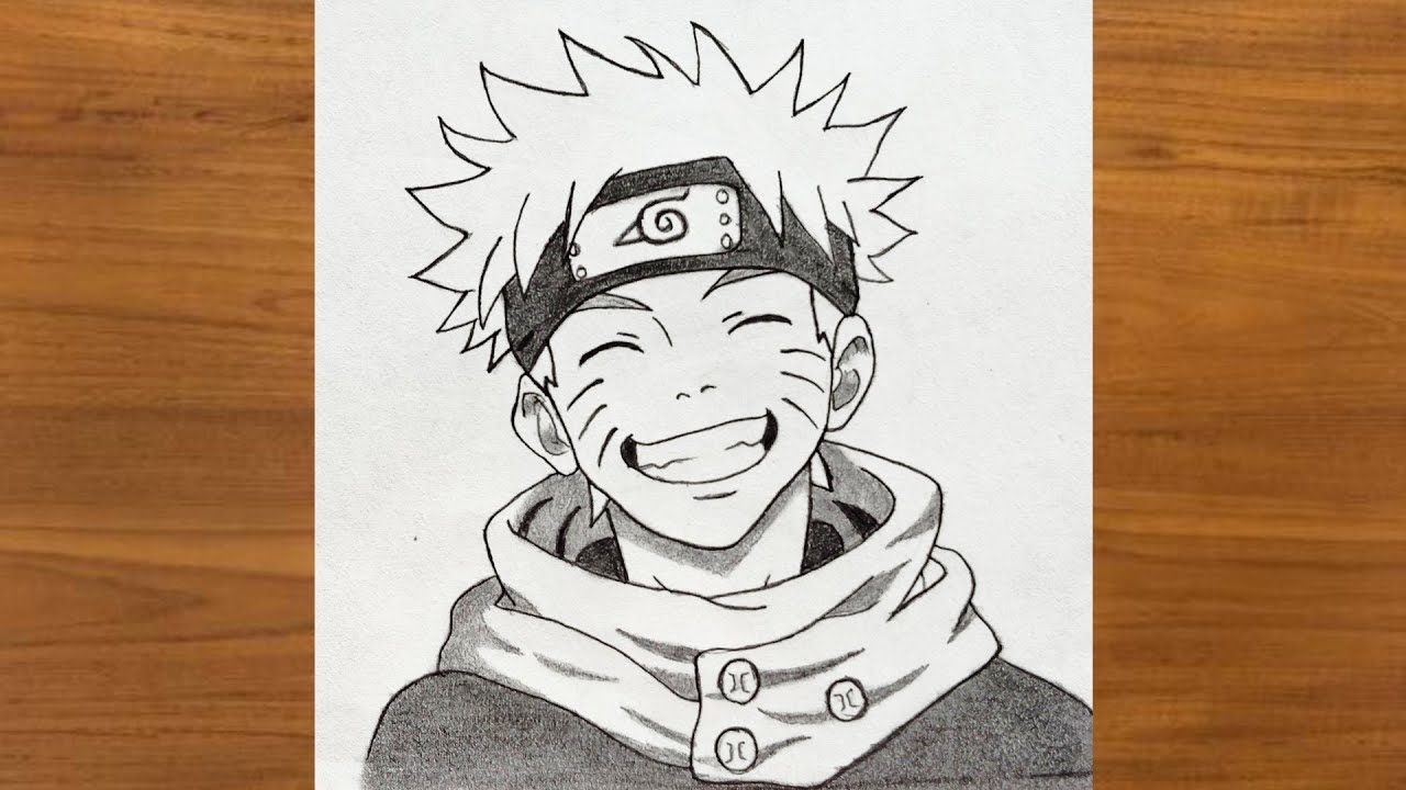 Easy Anime Drawing || How to Draw Naruto Uzumaki step-by-step || Easy ...