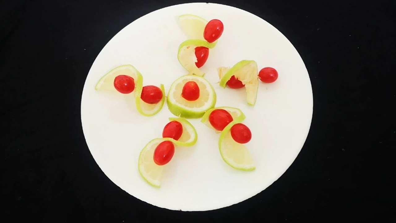lemon plate decoration // carving //Garnishing // kitchenhacks ...