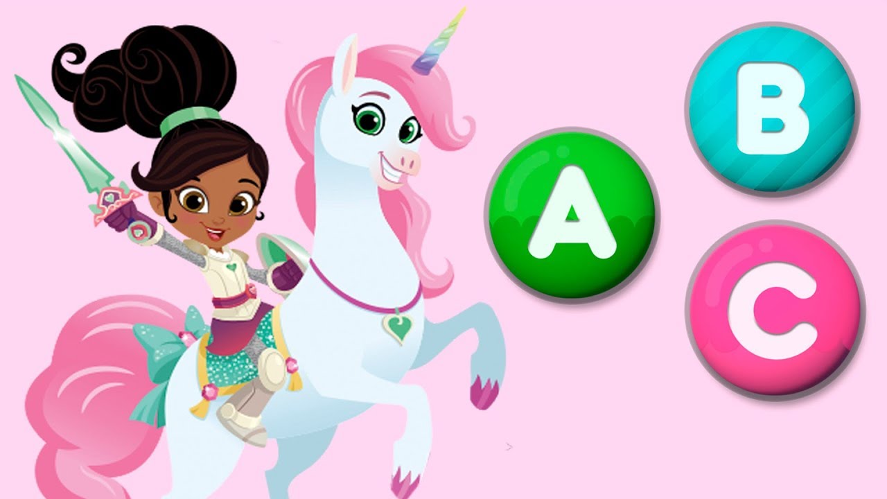 Learn ABC the Princess Nella Girls care funny animated cartoon for kids ...