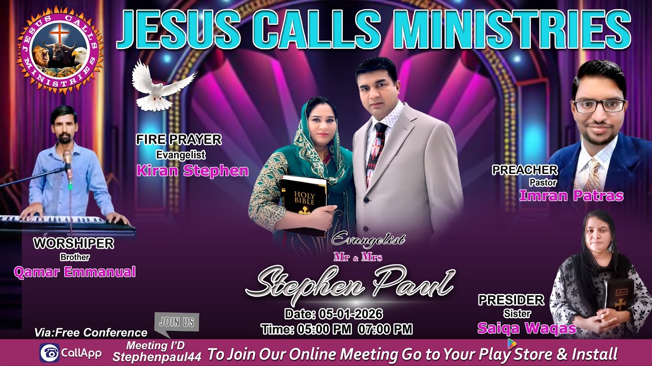 Jesus Calls Ministry (Evening Meeting 05-January-2026) Norway Oslo ...