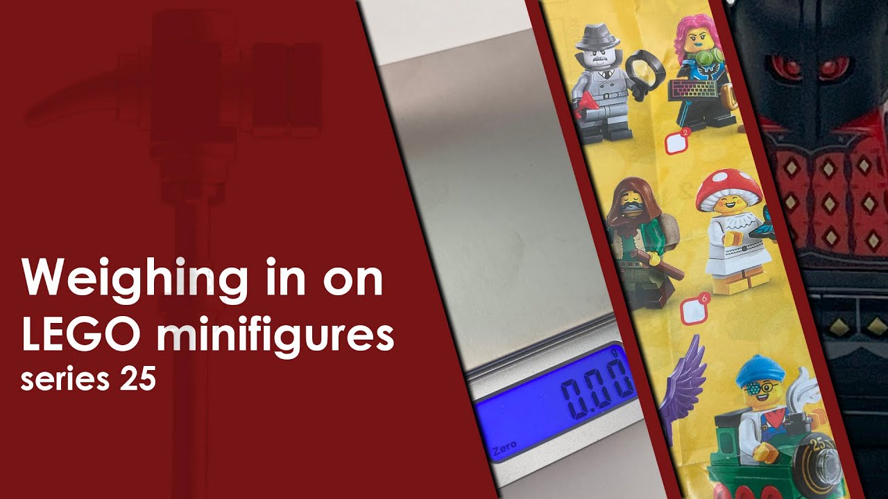 Weighing in on LEGO minifigures series 25 - YouTube