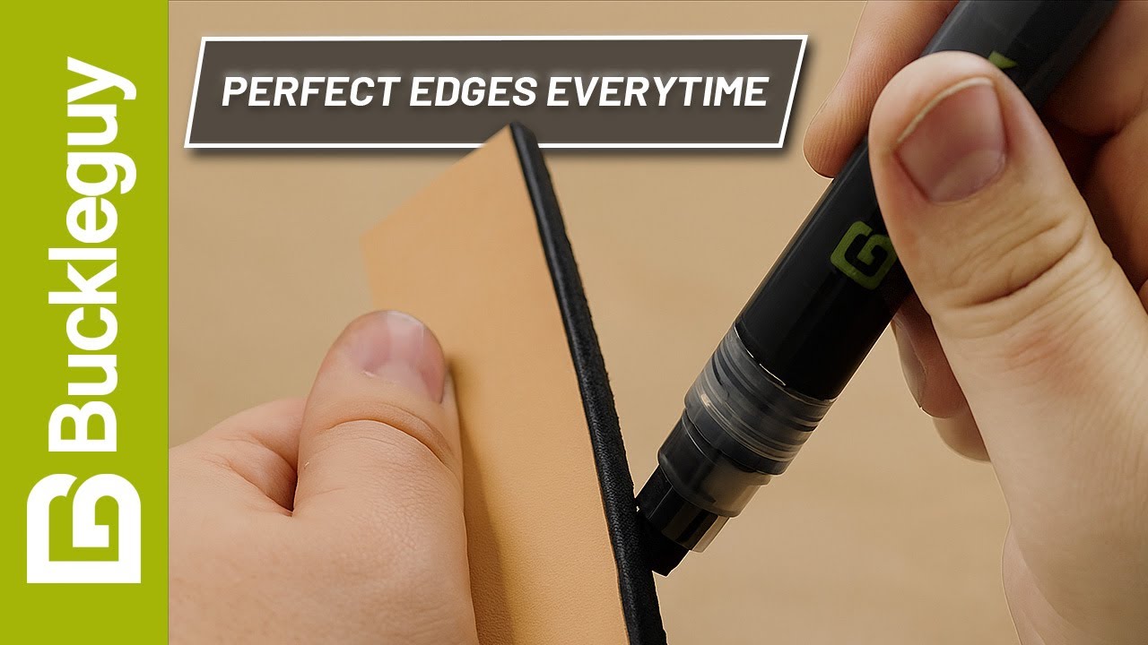 Tips for perfect dyed leather edges - YouTube
