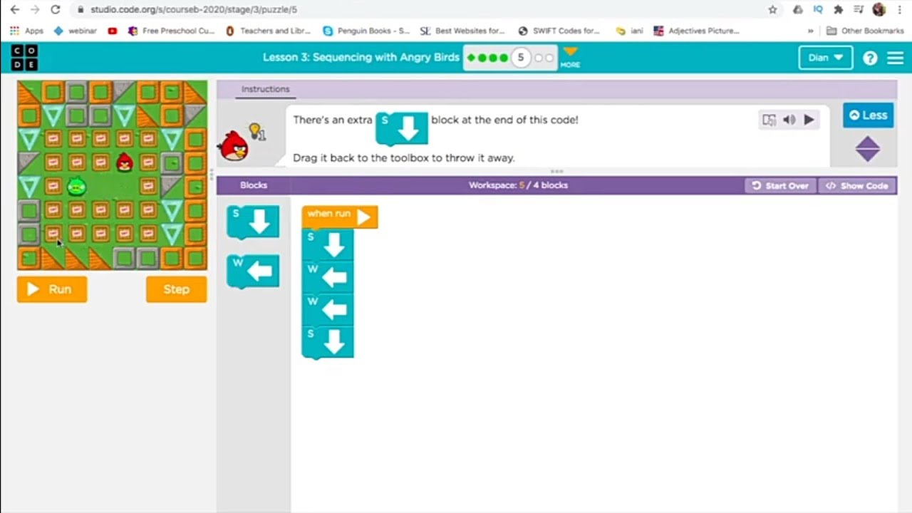 BELAJAR CODING | COURSE A | K-5 CODE.ORG | - YouTube