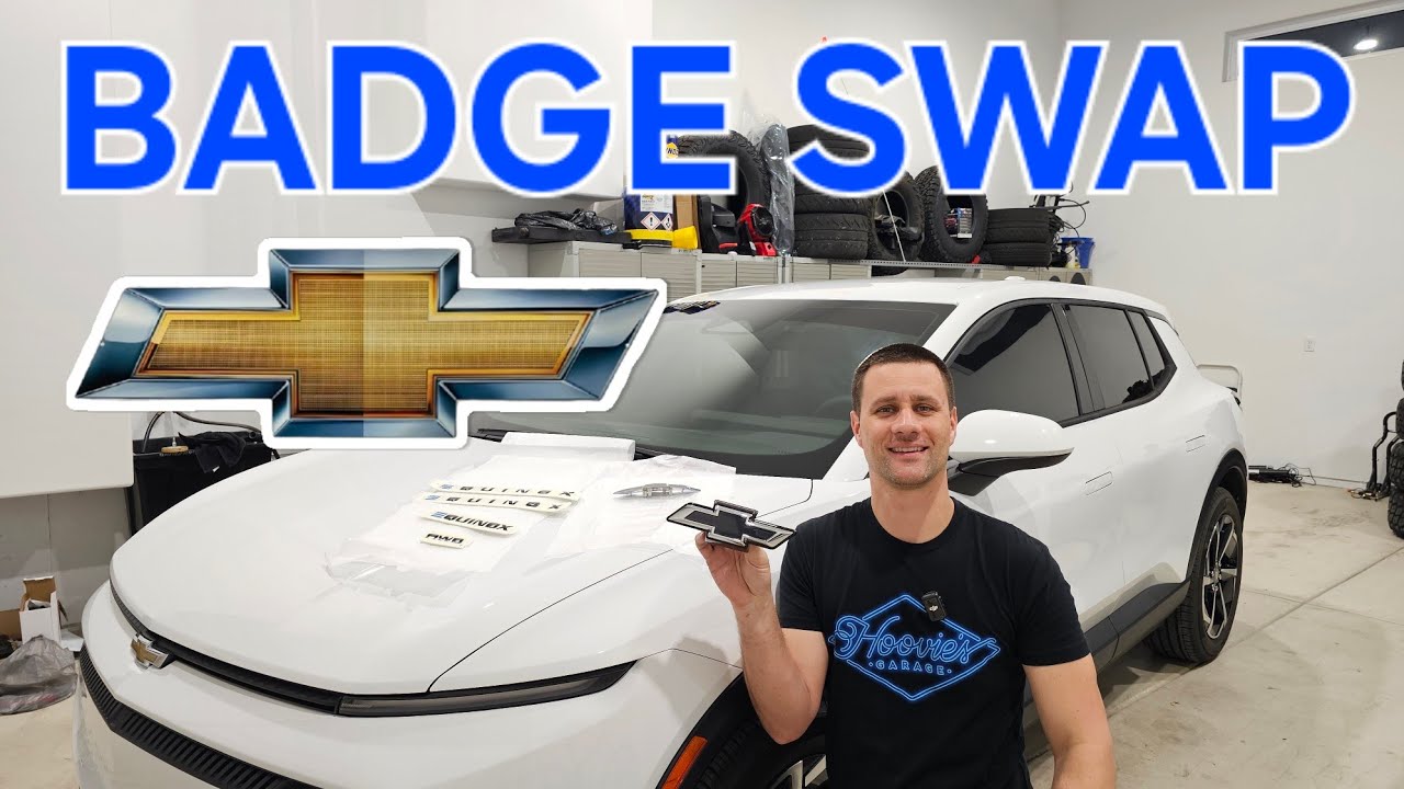 HOW TO DIY Badge Swap Chevy Equinox EV LT - YouTube