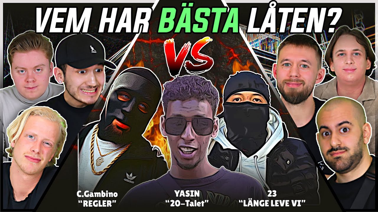 VEM HAR BÄSTA LÅTEN? (C.Gambino, Yasin, 23) | Swedish Rap Reaction ...