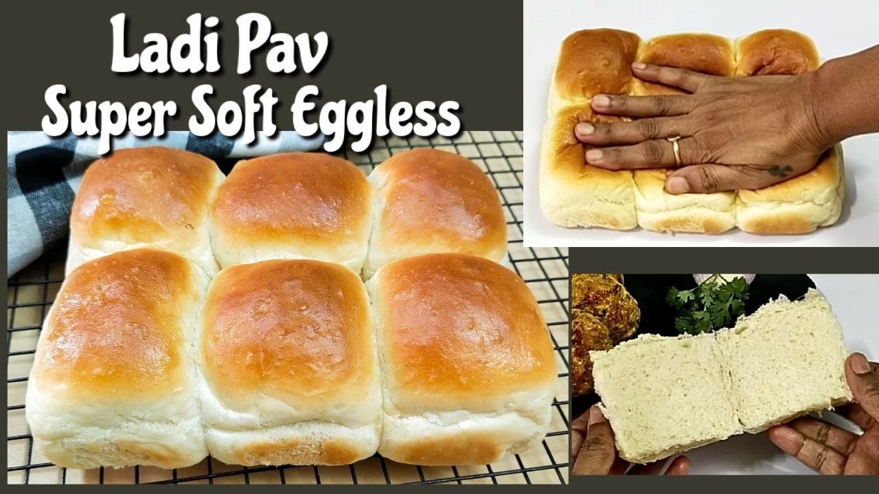 Super Soft Ladi Pav | Eggless Dinner Rolls | Easy Bread Recipe | Bakery Style Ladi Pav | Pao ...