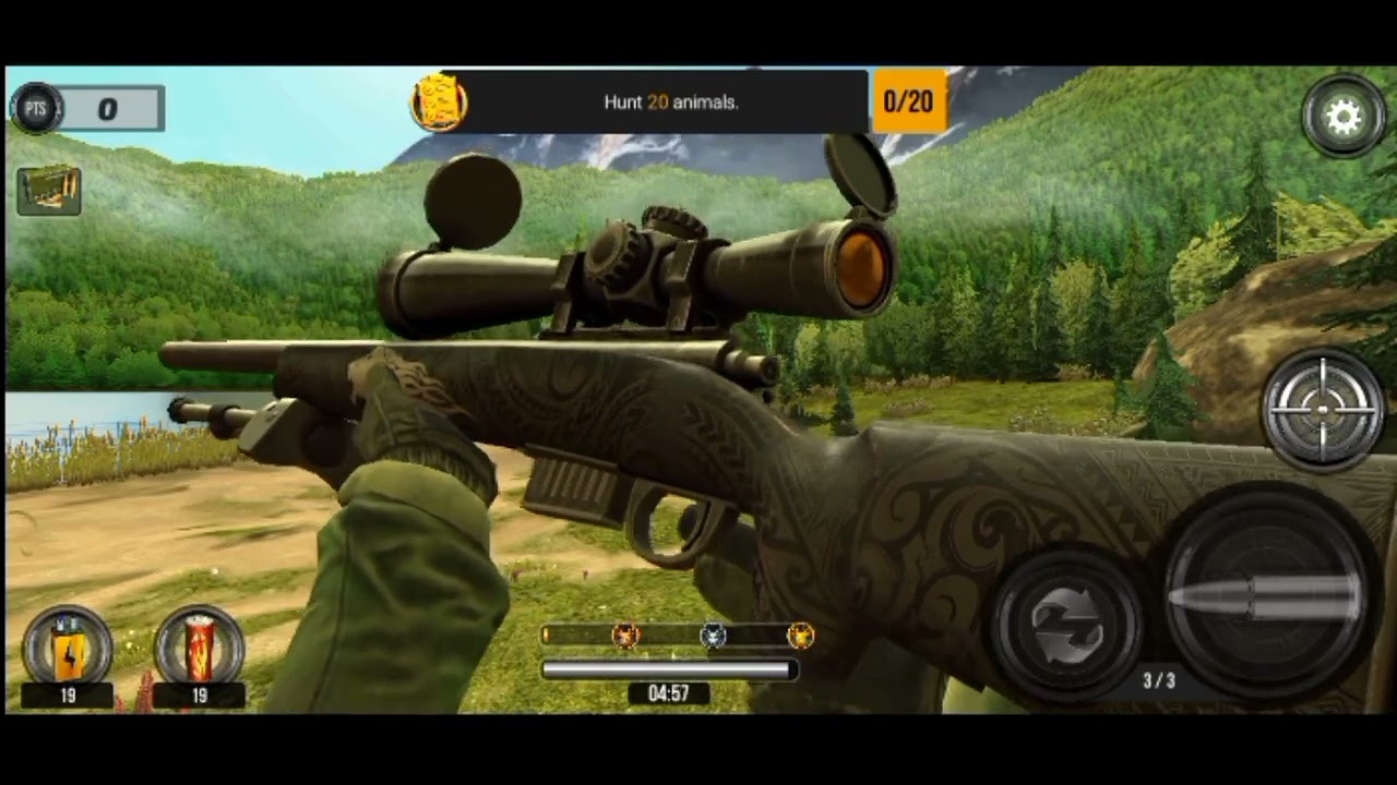 PERBURUAN DI HUTAN ALASKA BANYAK HEWAN PURBA // game hunt - YouTube
