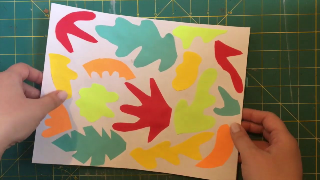 Matisse Cut Paper Collage - YouTube