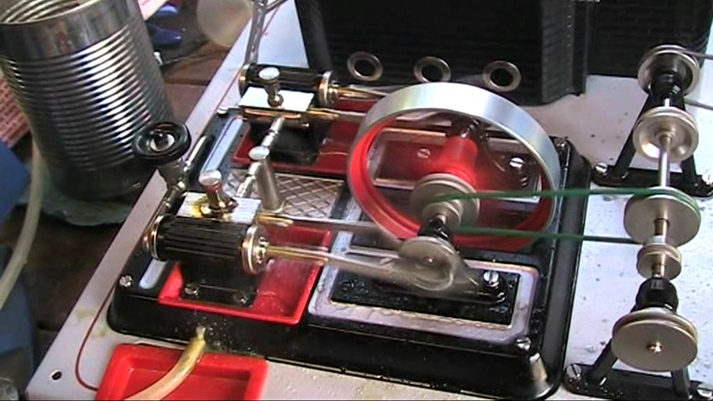 Wilesco D 222 Steam Engine Drives A Jensen Generator - YouTube