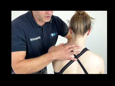 Osteopathic Positional Release / Strain Counter Strain Techniques for the Trapezius - YouTube