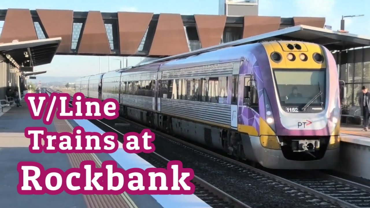 V/Line Trains at Rockbank - YouTube