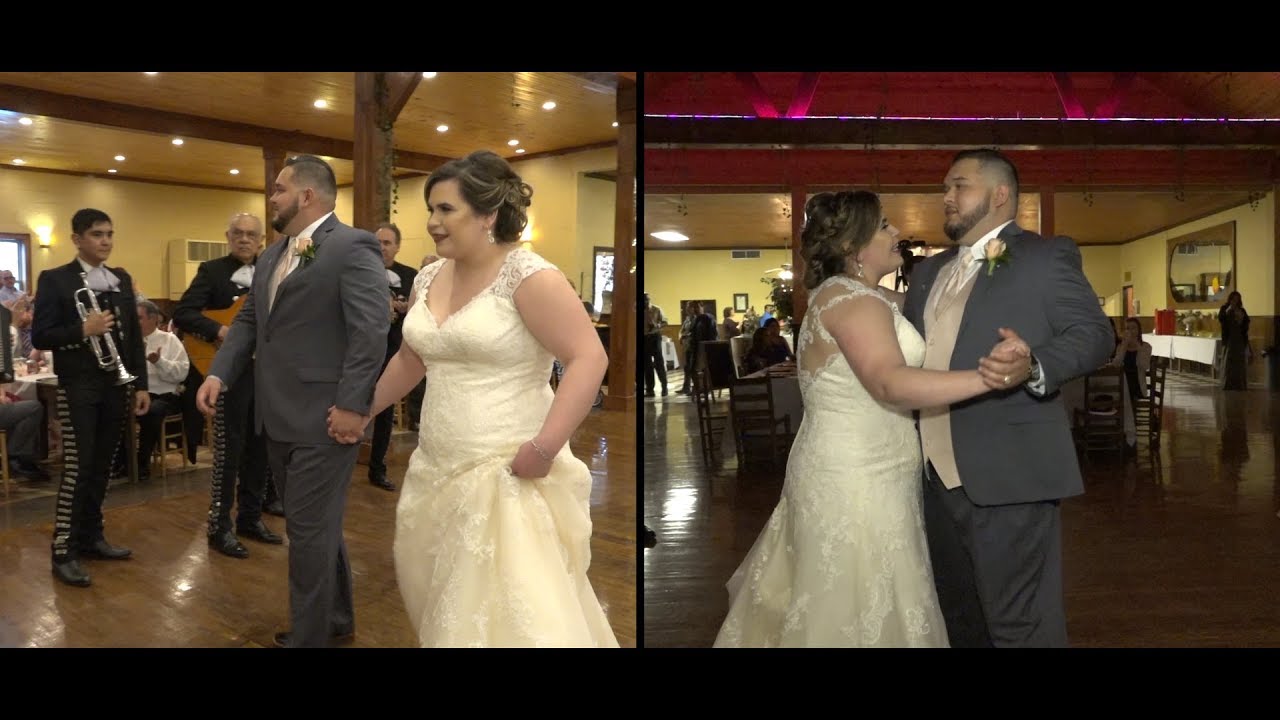 Courtney & Roland Introduction, 1st Dance & Parent Dances - YouTube