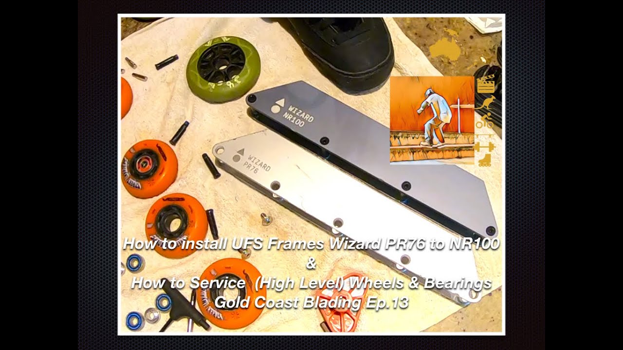 How to install UFS Frames Wizard PR76 to NR100 & How to Service (High Level) Wheels & Bearings ...