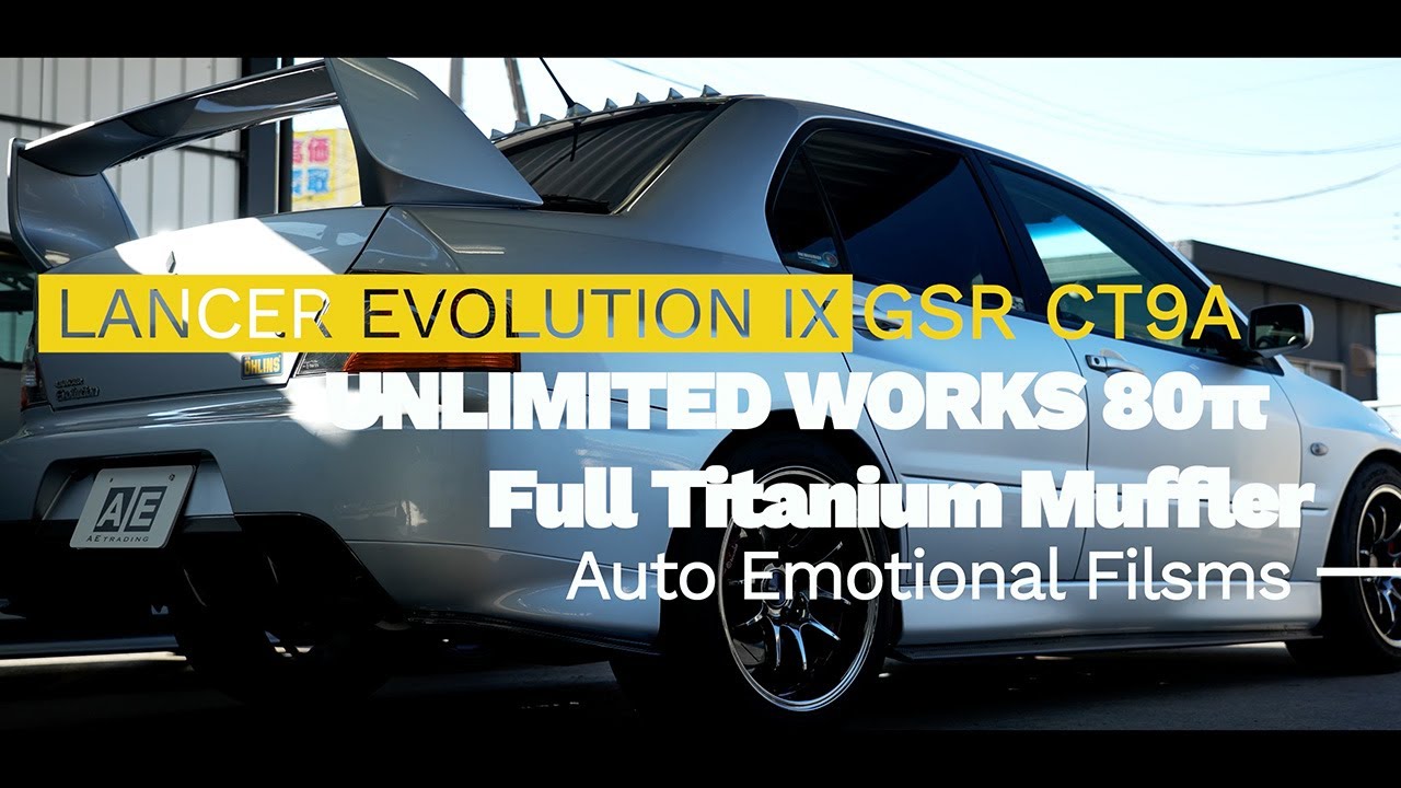 JDM CT9A LANCER EVOLUTION9 4G63 Exhaust sound | UNLIMITED WORKS Full ...