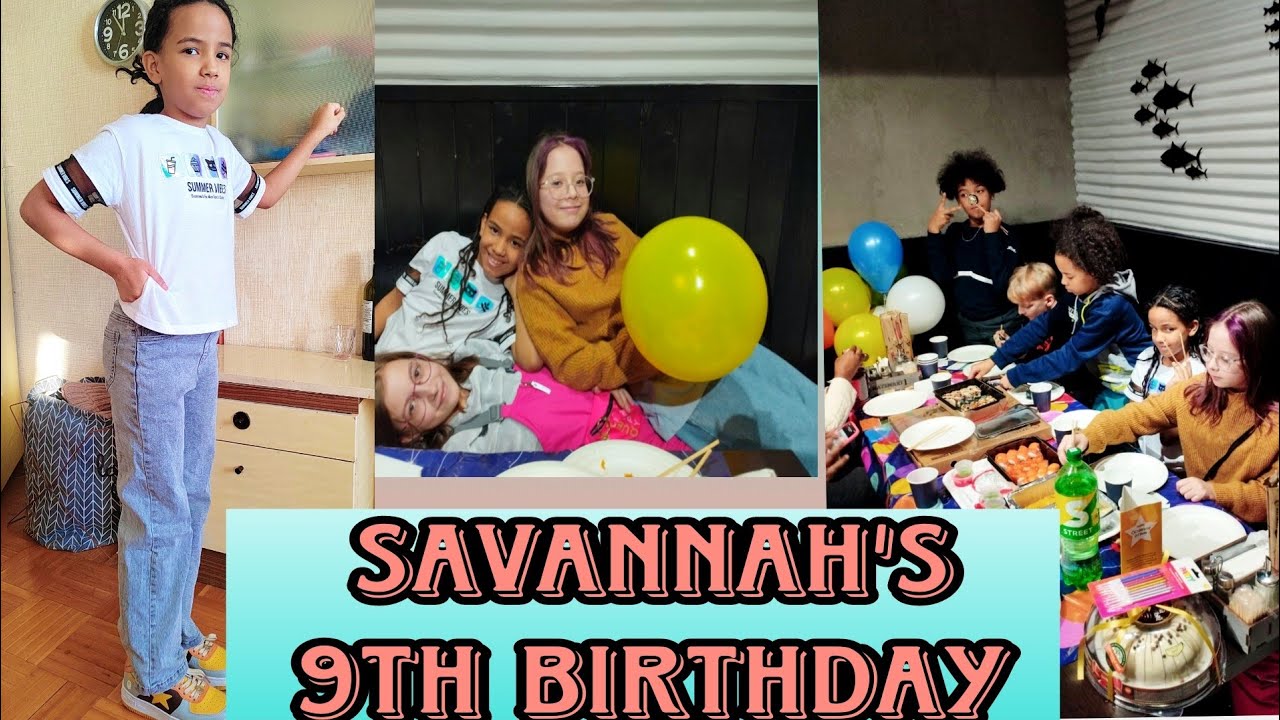 VLOG:Our daughter's 9th birthday celebrations. - YouTube