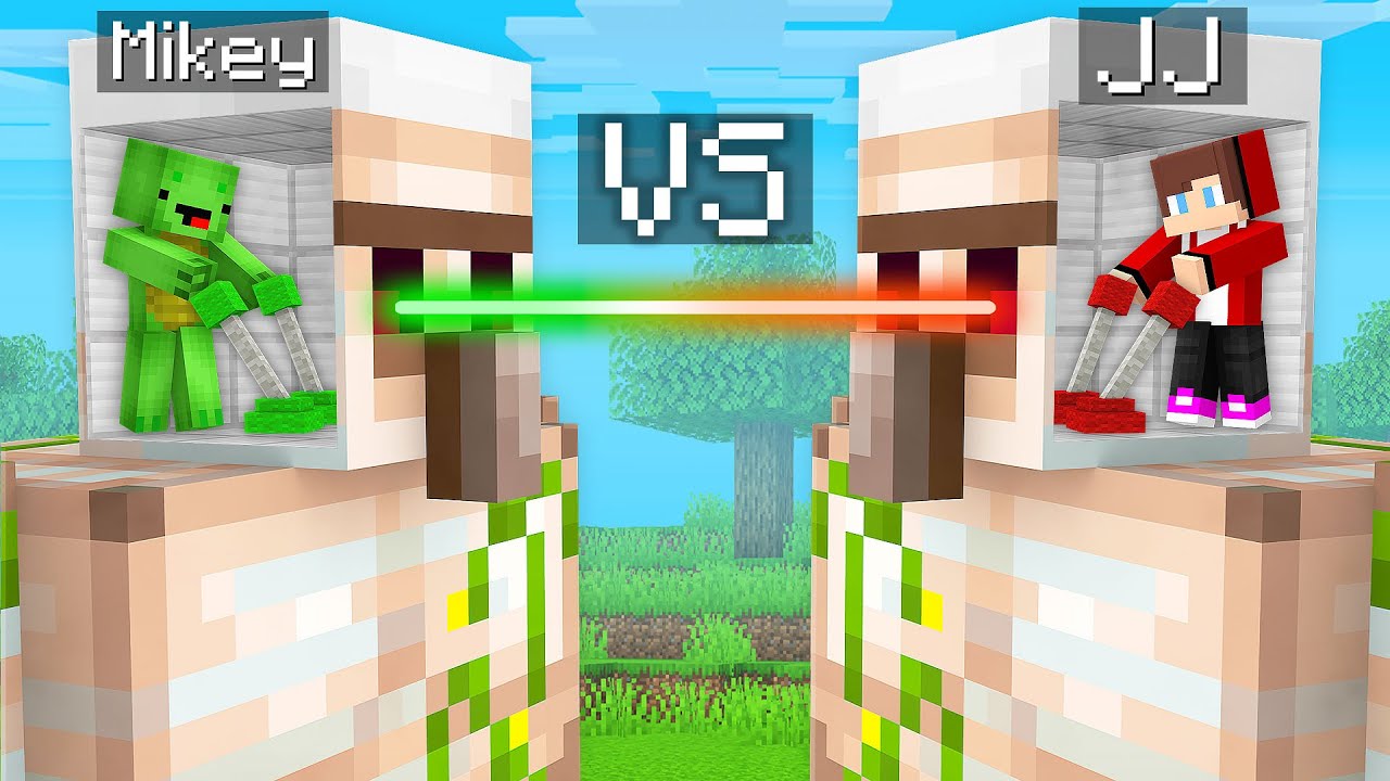 Mikey and JJ Control Golem MIND Survival Battle in Minecraft (Maizen) - YouTube
