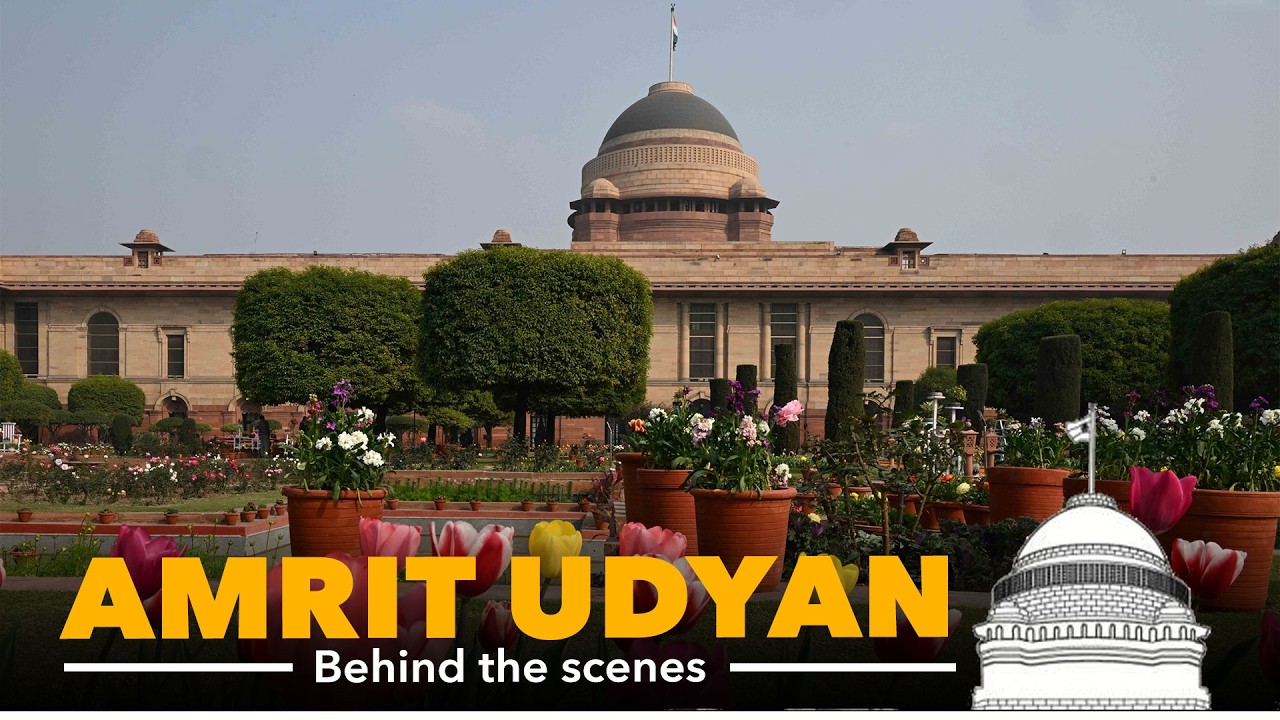 Behind the scenes - preparation of Amrit Udyan to welcome the visitors ...