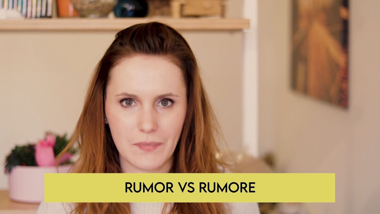 Rumor vs Rumore - YouTube