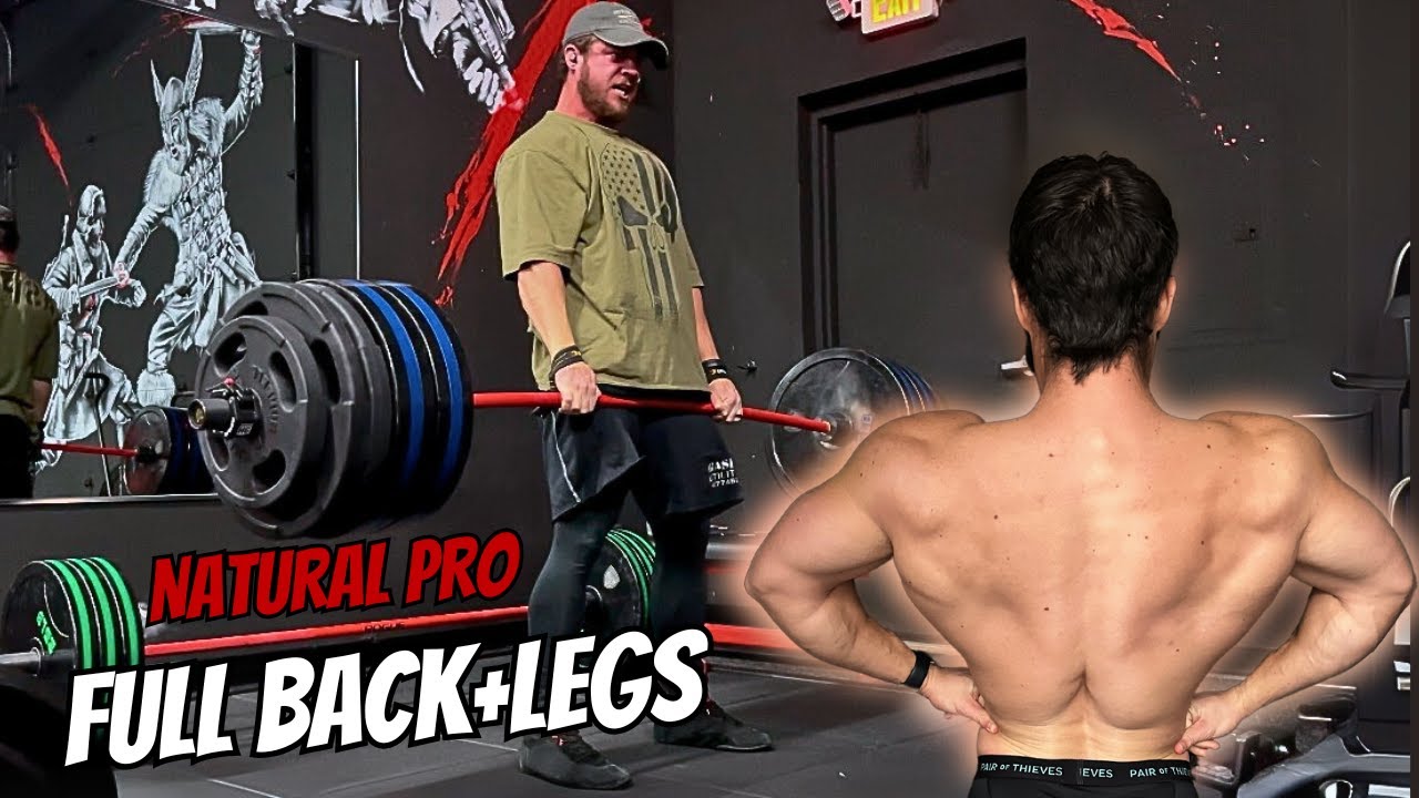 FULL BACK & LEGS DAY // NATURAL BODYBUILDING - YouTube