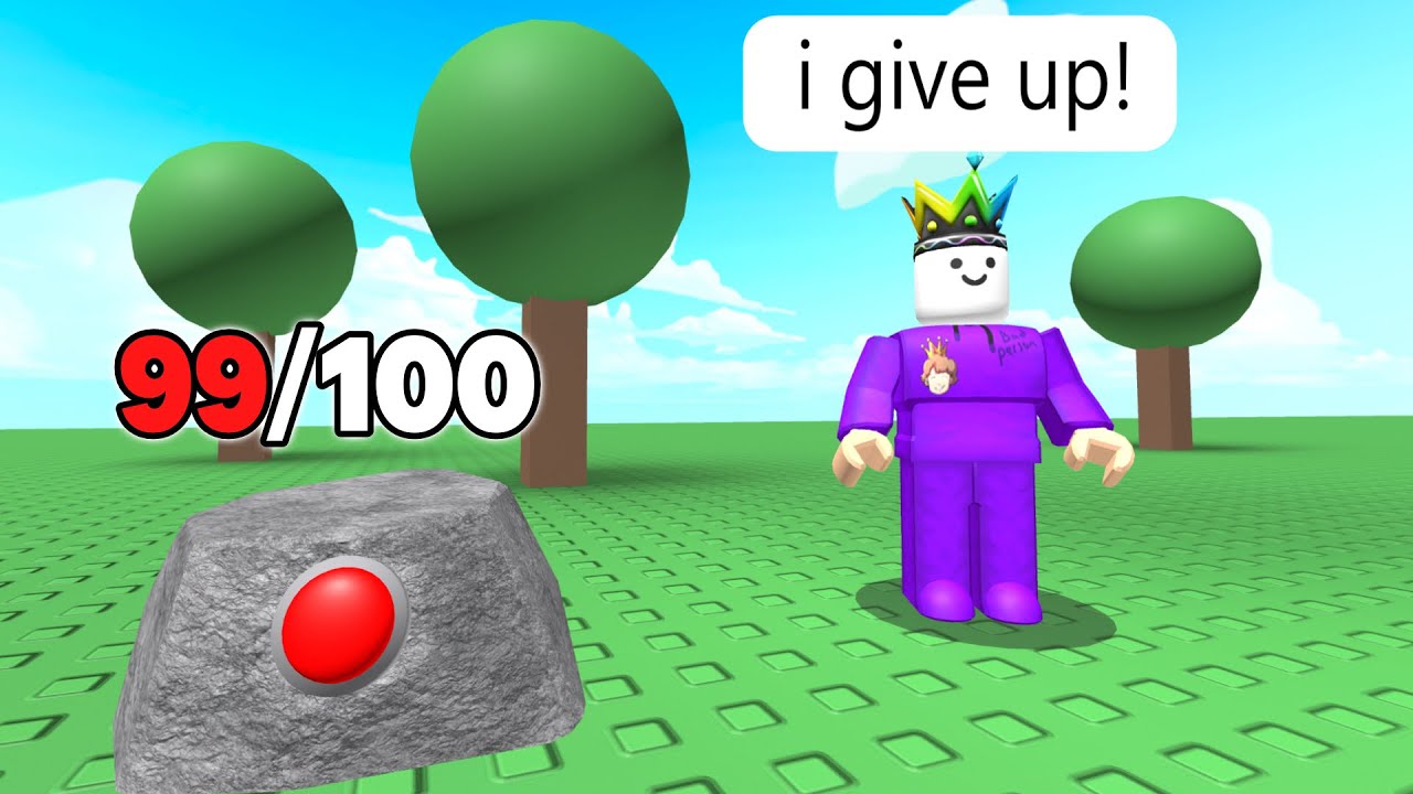 finding EVERY BUTTON in Roblox find the button "world 2"... - YouTube