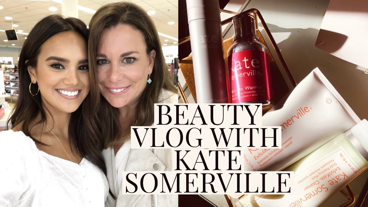 BEAUTY VLOG | TALKING SKINCARE WITH KATE SOMERVILLE! | DACEY CASH - YouTube