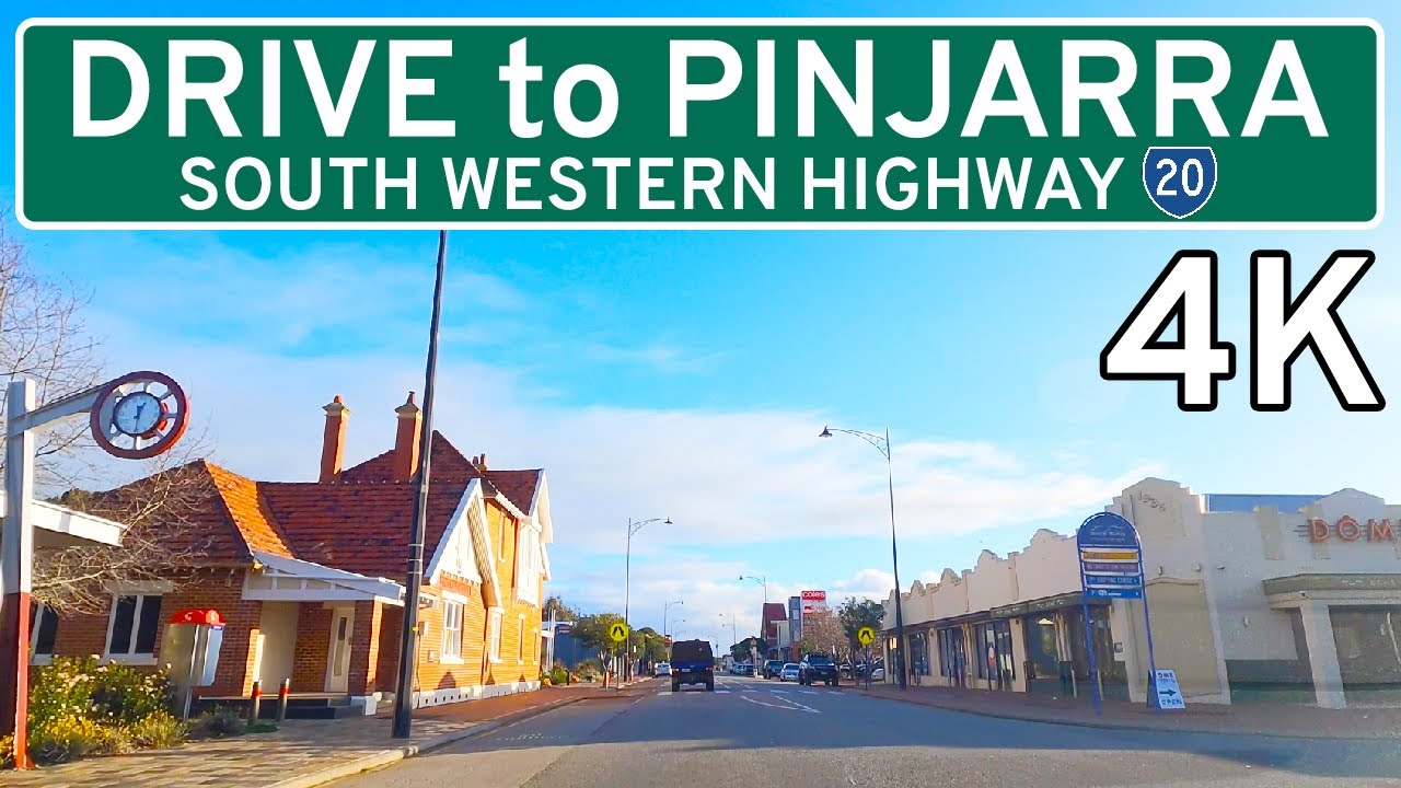 Drive to Pinjarra 🇦🇺 [4K] - From Perth, Western Australia - Relaxing ...