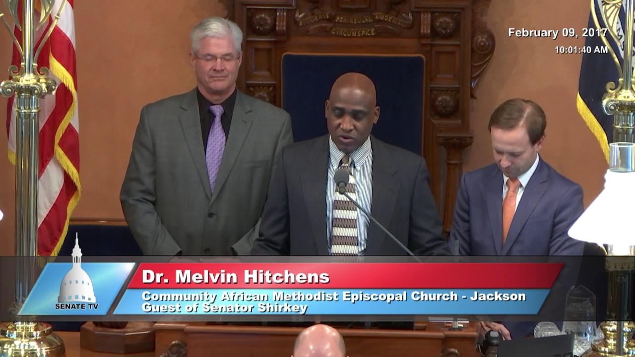 Sen. Shirkey welcomes Dr. Hitchens to deliver the invocation at the ...