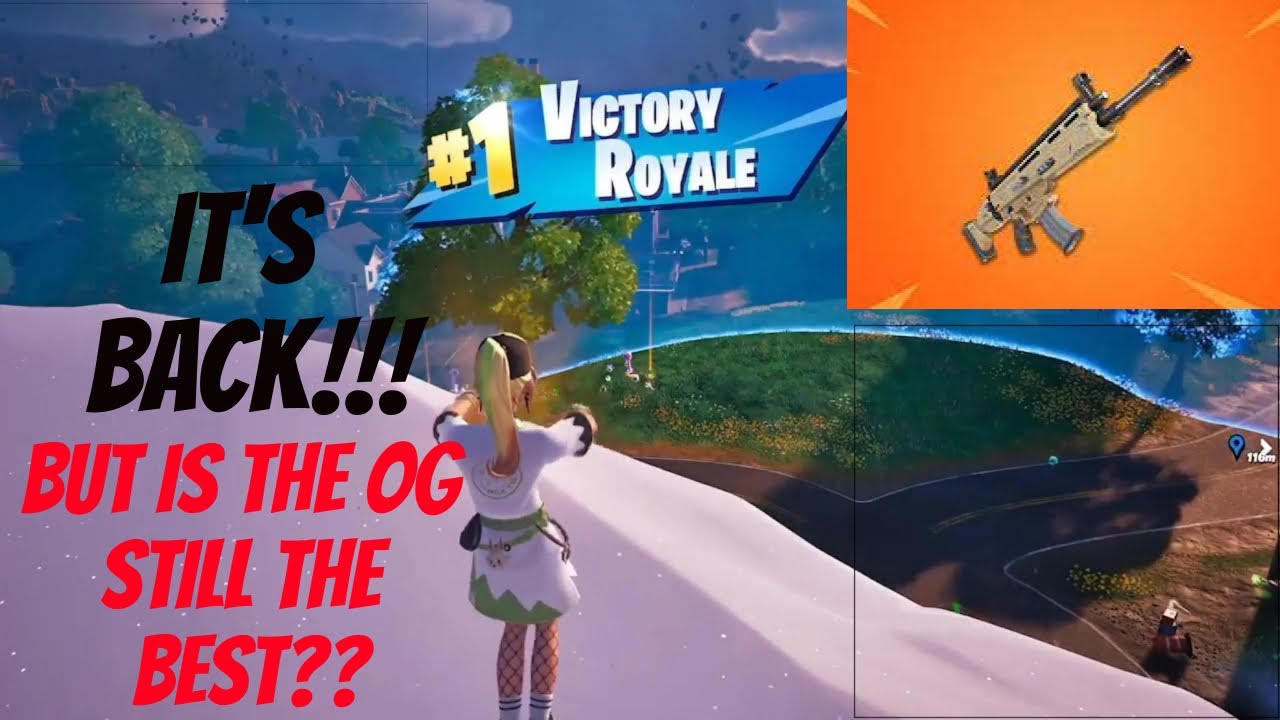 Can You Win In FORTNITE Chapter 4 with just the *OG* SCAR ?? - YouTube