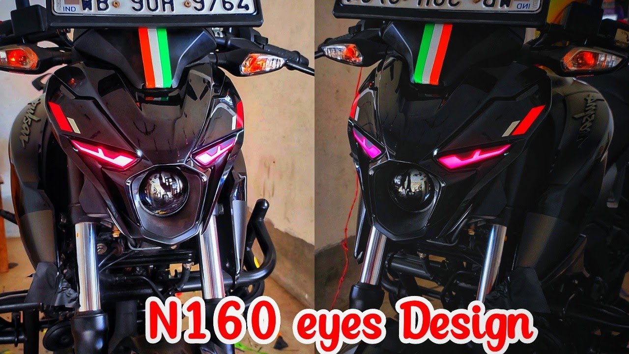 Pulser N160 Eyes Modified || #2 #bikelover #pulserlover #modified - YouTube